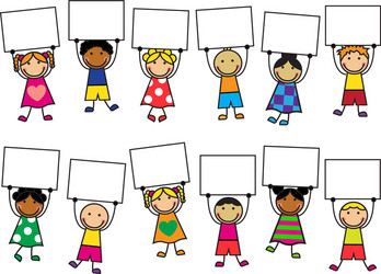 Blank banner kids holiday with colored balloons Vector Image