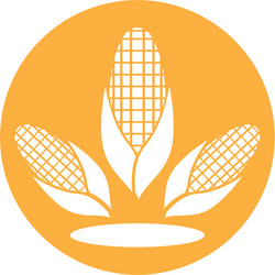 Corn icon sign logo Royalty Free Vector Image - VectorStock
