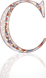 Abstract letter c Royalty Free Vector Image - VectorStock