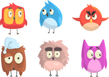 Cartoon Birds Flying Big Eyes Vector Images (over 180)