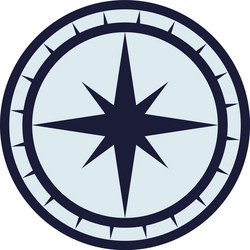 North arrow icon n direction point symbol Vector Image