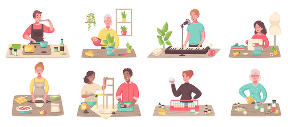 Cooking time and culinary project Royalty Free Vector Image