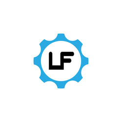Initial letter logo lf template design Royalty Free Vector