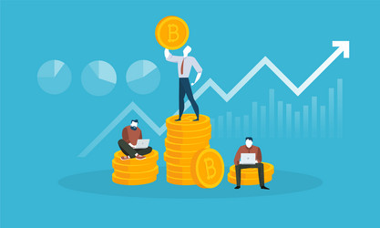 Market cap icon defi related Royalty Free Vector Image