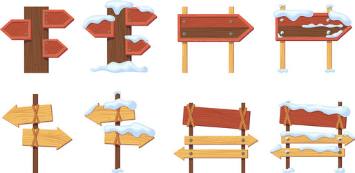 Winter Road Signs Arrows Vector Images (over 140)