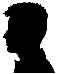 Unknown male person eps 10 Royalty Free Vector Image