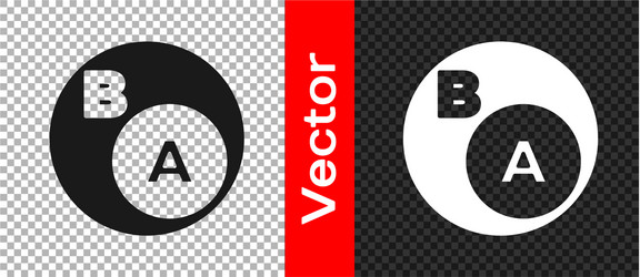 Black subsets mathematics a is subset b icon Vector Image