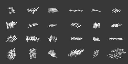 Hand drawn crayon scribbles and scrawls Royalty Free Vector
