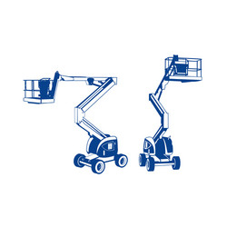 Boom lift logo Royalty Free Vector Image - VectorStock