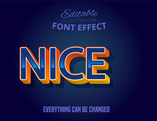 Never stop ride text editable font effect Vector Image