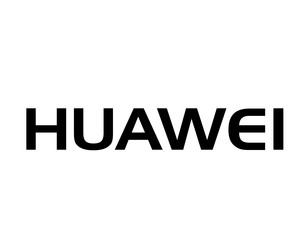 Huawei logo brand phone symbol with name white Vector Image