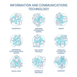 Information and communications technology concept Vector Image