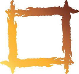 Square figure creative design with brush stroke Vector Image