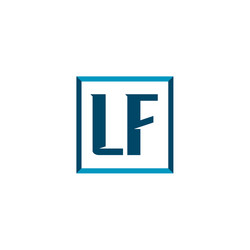 Initial letter logo lf template design Royalty Free Vector