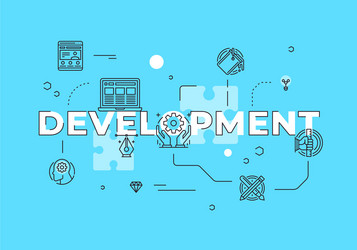 Data text concept modern flat style Royalty Free Vector