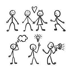 Black Girl Stick Figure Kids Vector Images (over 250)