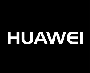 Huawei logo brand phone symbol red with name white