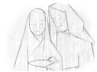 Holy Family Line Drawing Vector Images (over 150)