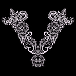Neck Embroidery Vector Images (over 1,100)