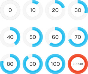 Dot round progress bar Royalty Free Vector Image