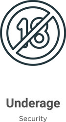 Age Underage Under Sign Vector Images (over 300)