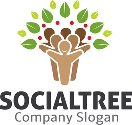 Tree emblem 3 isolated on white Royalty Free Vector Image