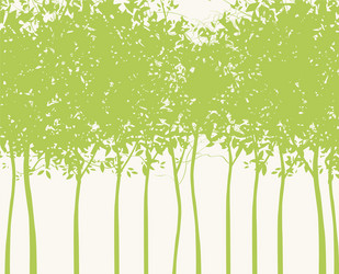 Trees with colored leaves natural background Vector Image