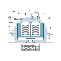 Computer internet tools Royalty Free Vector Image