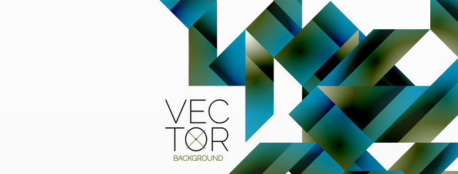 Geometric purity on white - lines squares Vector Image