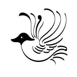 Holy spirit line art design for print Royalty Free Vector