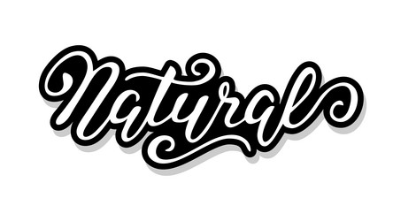 Ecology calligraphy template text for your design Vector Image