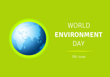 World environment day card poster Royalty Free Vector Image