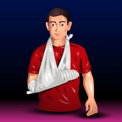 Broken arm Royalty Free Vector Image - VectorStock