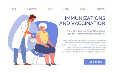 Elderly Vaccination Vector Images (over 800)