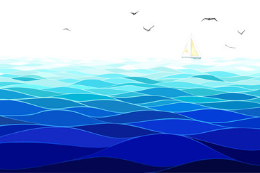 Seamless horizontal sea background Royalty Free Vector Image