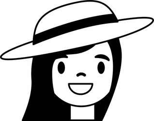 Woman face on white background Royalty Free Vector Image