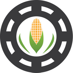 Corn icon sign logo Royalty Free Vector Image - VectorStock