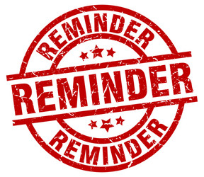 Reminder sign or stamp Royalty Free Vector Image