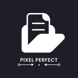 Computer files folder black solid desktop icon Vector Image