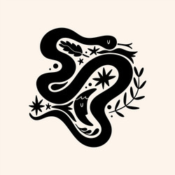 Snake Minimalist Vector Images (over 290)