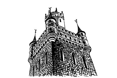Castle Line Drawing Vector Images (over 1,800)