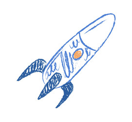 Goose children drawing Royalty Free Vector Image