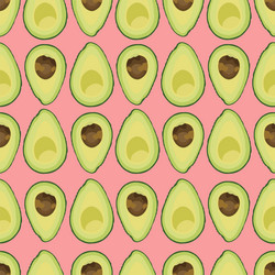 Avocado print seamless pattern for textiles Vector Image