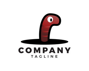 Worm logo design Royalty Free Vector Image - VectorStock