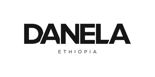 Danela in the ethiopia emblem design features Vector Image