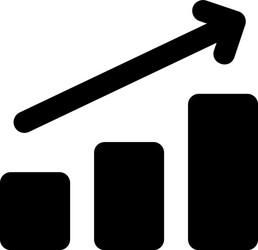 Growth chart Royalty Free Vector Image - VectorStock