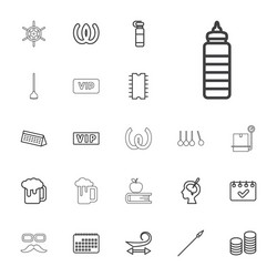 22 long icons Royalty Free Vector Image - VectorStock