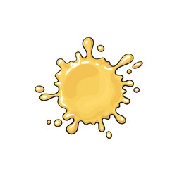 Orange lava splash cartoon Royalty Free Vector Image