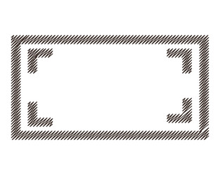 Sketch outline silhouette rectangle line Vector Image