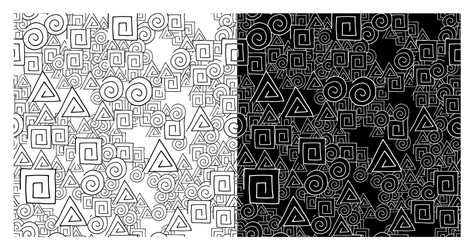 Abstract seamless pattern set texture background Vector Image